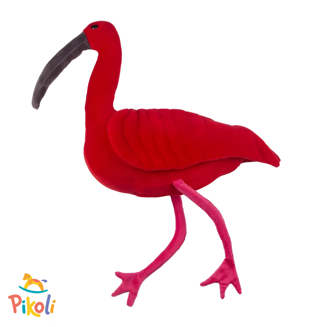 Gravida - Ave Guará Com 1 Filhote - Pikoli Brinquedos Educativos