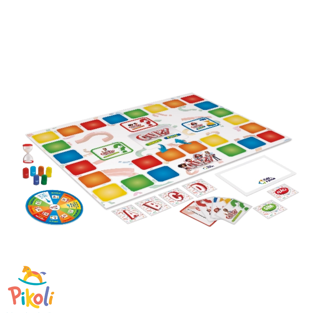 Jogo De Tabuleiro - Quiz - Pais E Filhos - Pikoli Brinquedos Educativos