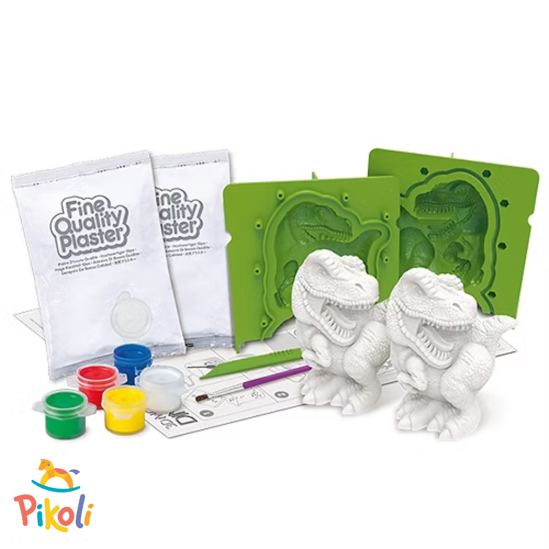 Molde e Pinte- Dinossauros - 4M - Pikoli Brinquedos Educativos