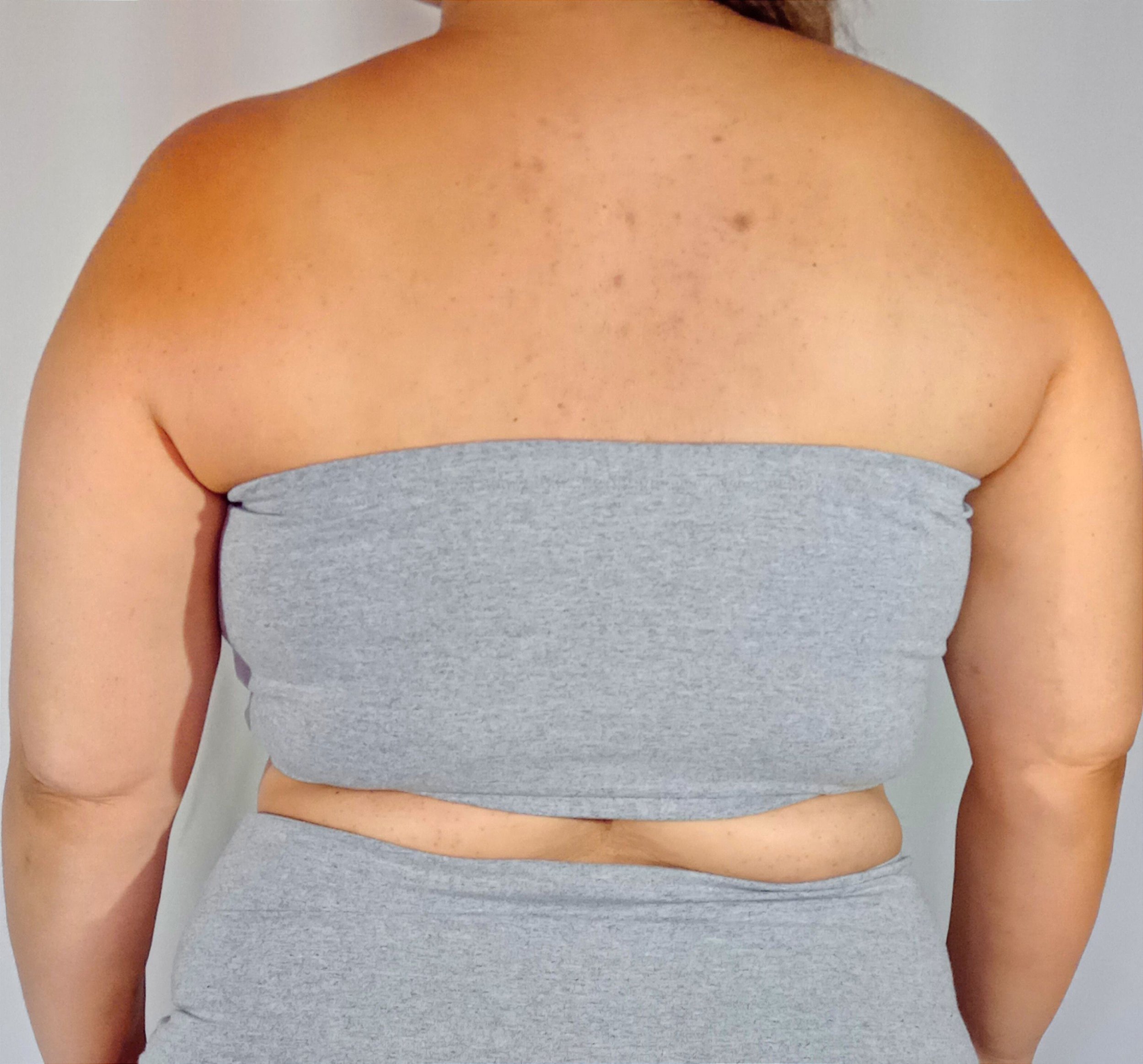 Top faixa cinza mescla - BASIC 4 CURVES