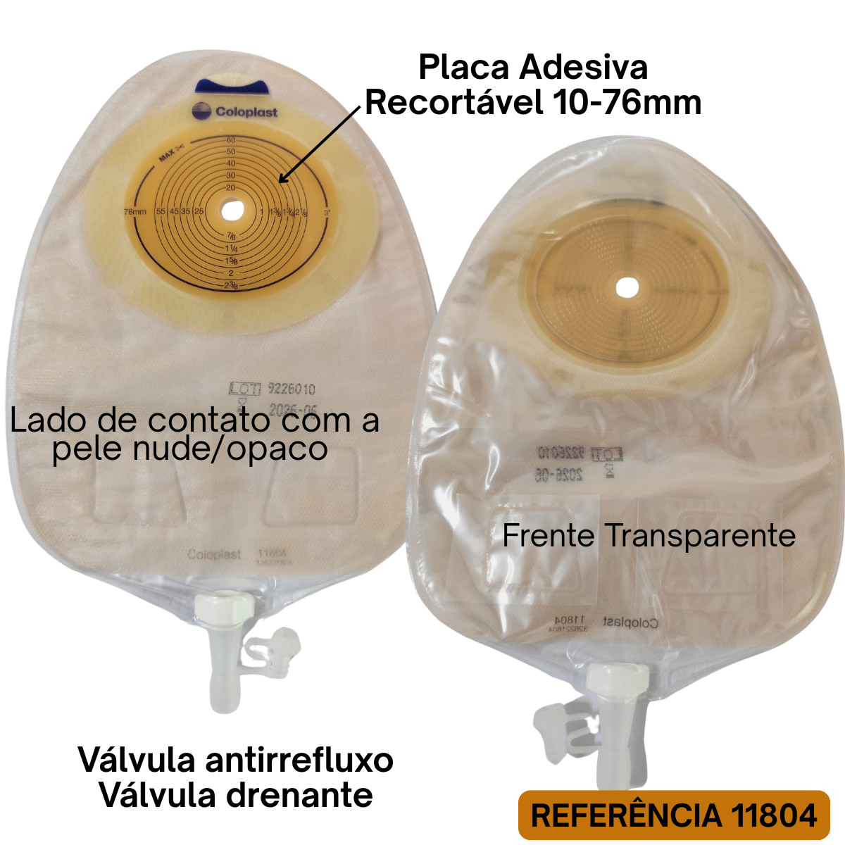 Bolsa Para Urostomia Sensura Click 10-76mm Transparente Coloplast ...