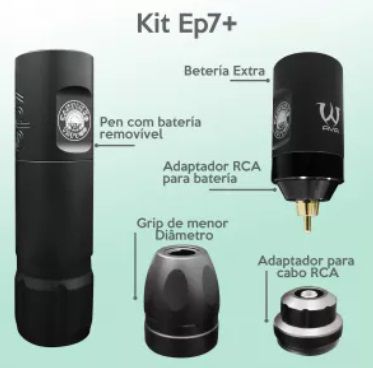 Máquina Pen EP7 - Kit 2 Baterias - Brvce Supply