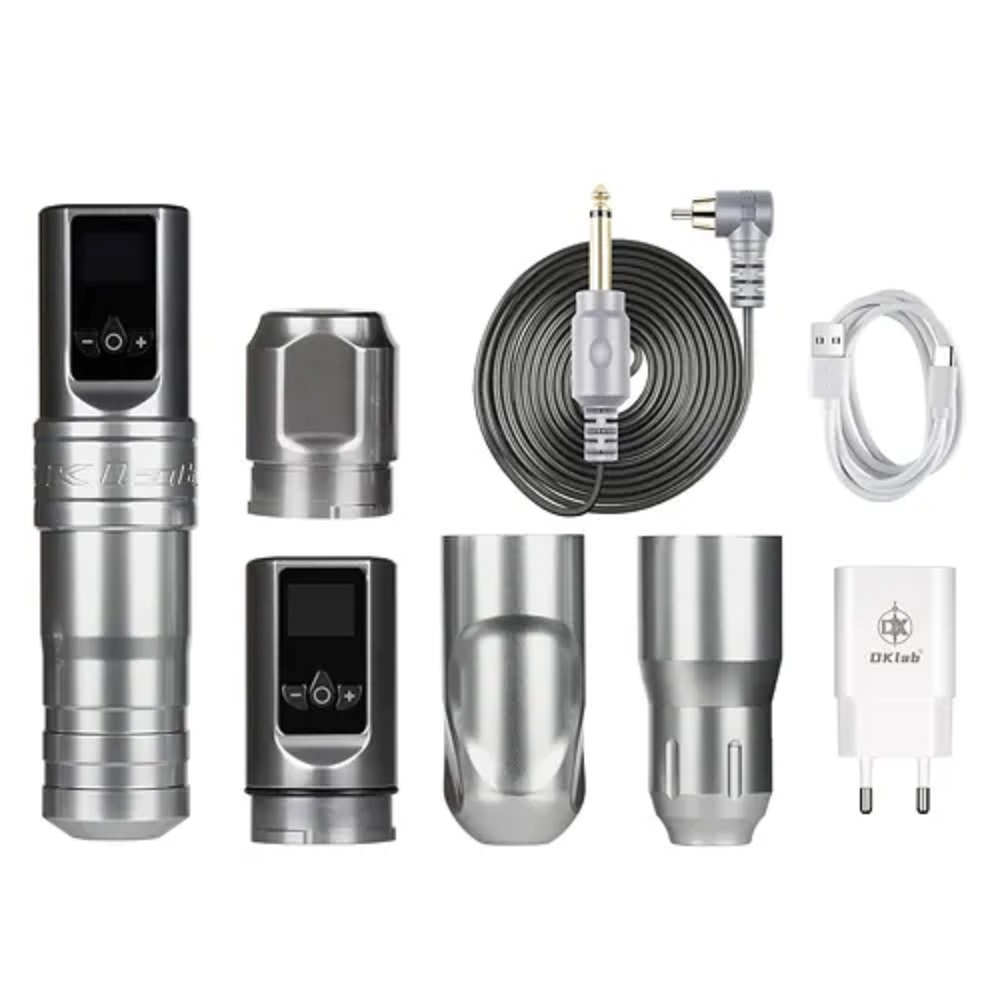 Máquina Pen DKlab W1 Pro 4.0 mm c/02 Baterias – Cinza - Brvce Supply