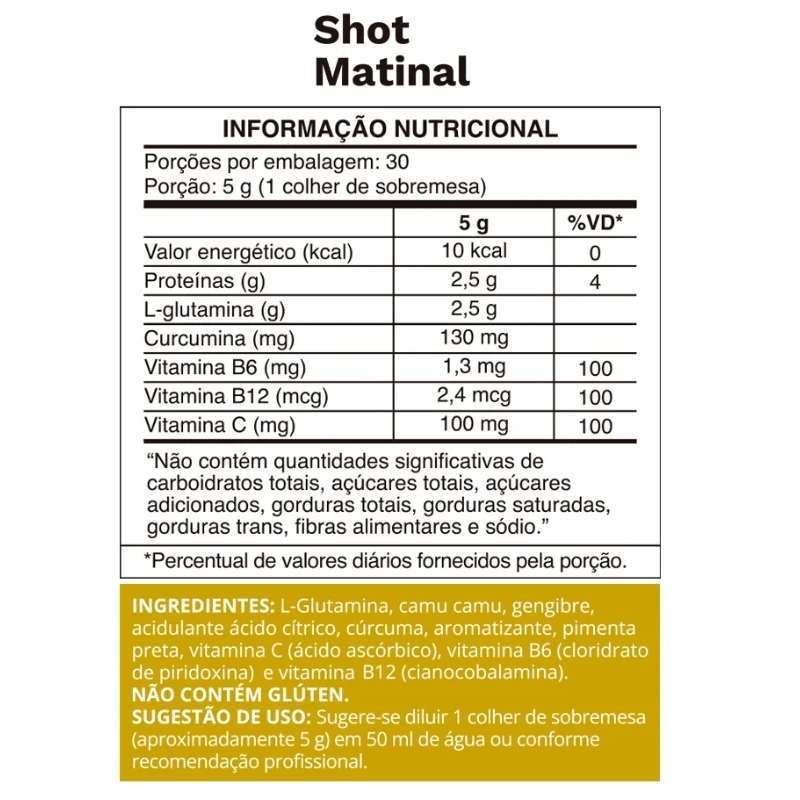 Shot Matinal pó (150g) Ocean Drop - B2S DISTRIBUIDORA