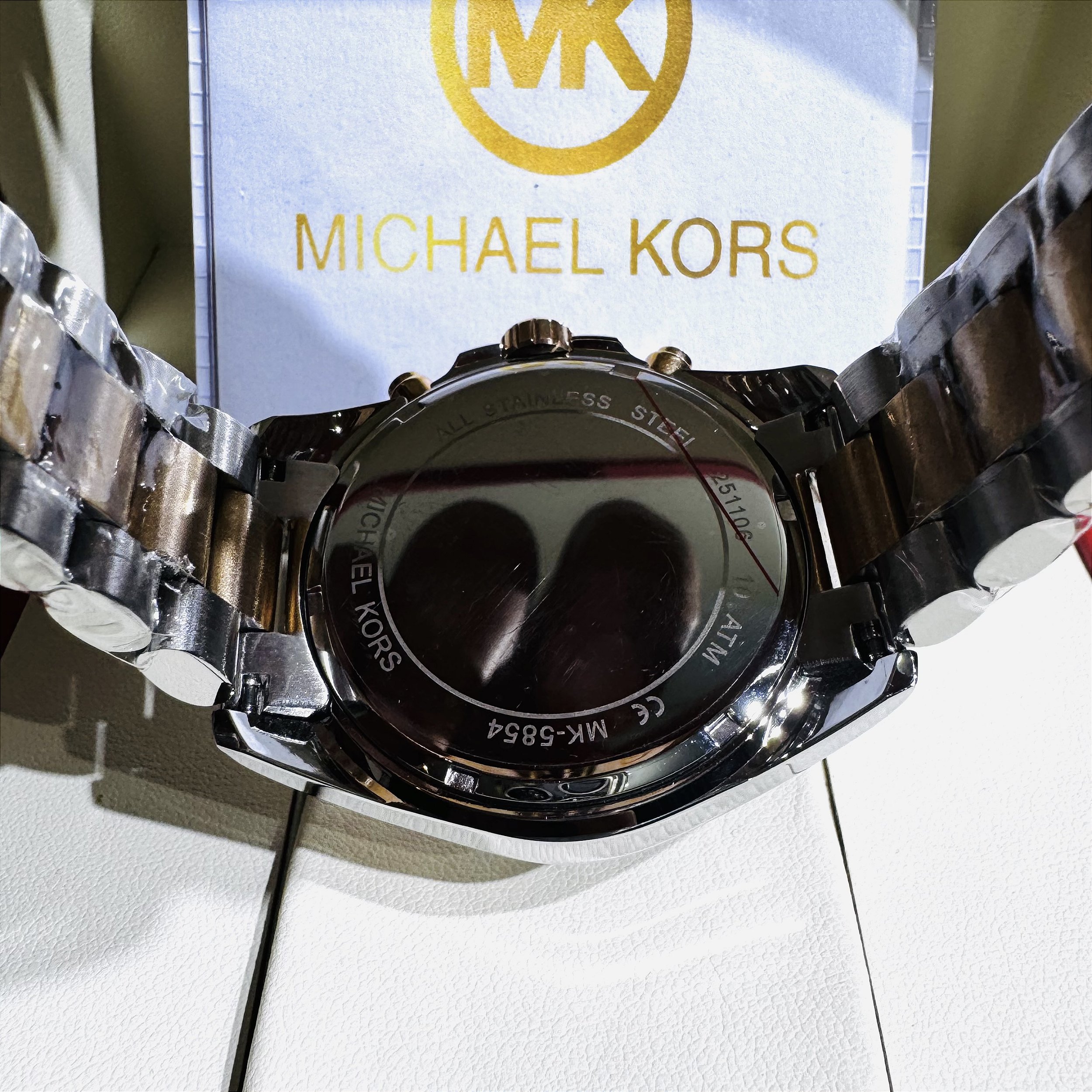 Relógio masculino Linha Premium Michael Kors Bradshaw Pulseira de aço ...
