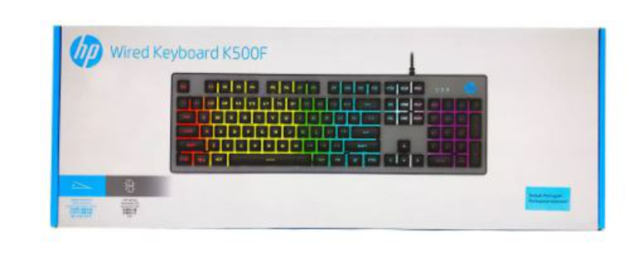 Teclado Gamer Usb Membrana K500f Led Preto Hp | Atacadão das Fontes ...