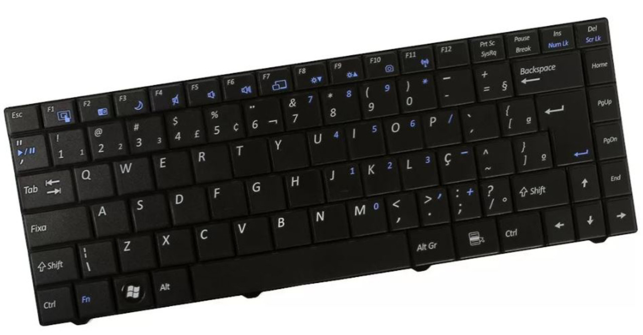 Teclado para notebook CCE Win D45L | Preto ABNT2 | Atacadão das Fontes ...