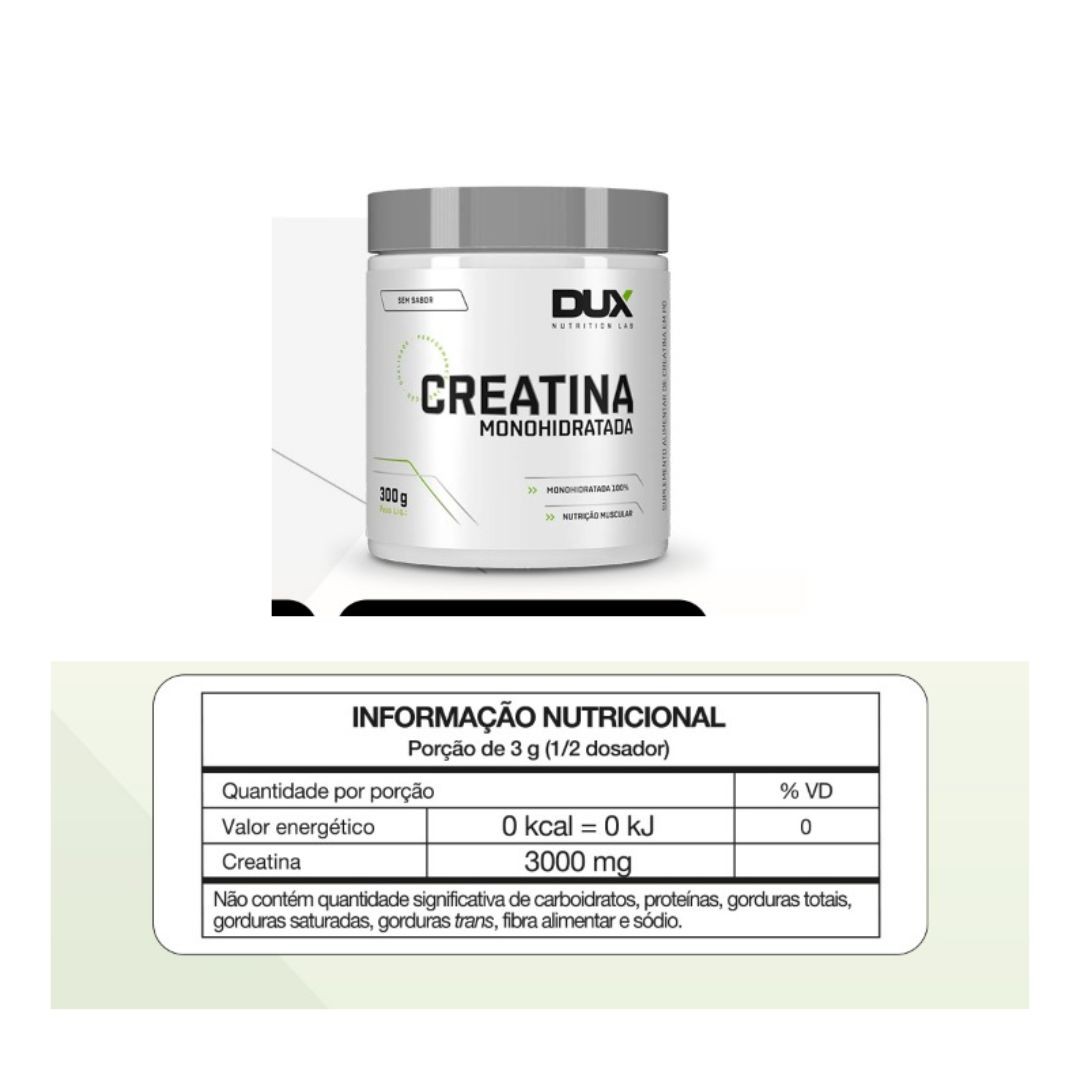 CREATINA 300G - DUX HUMAN HEALTH - WW CURITIBA SUPLEMENTOS
