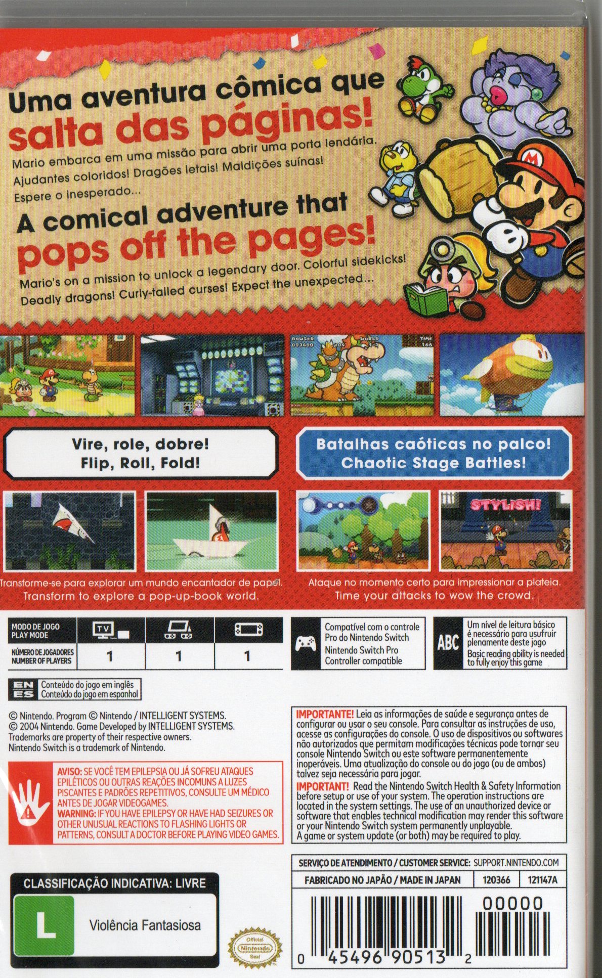 Mario paper switch store