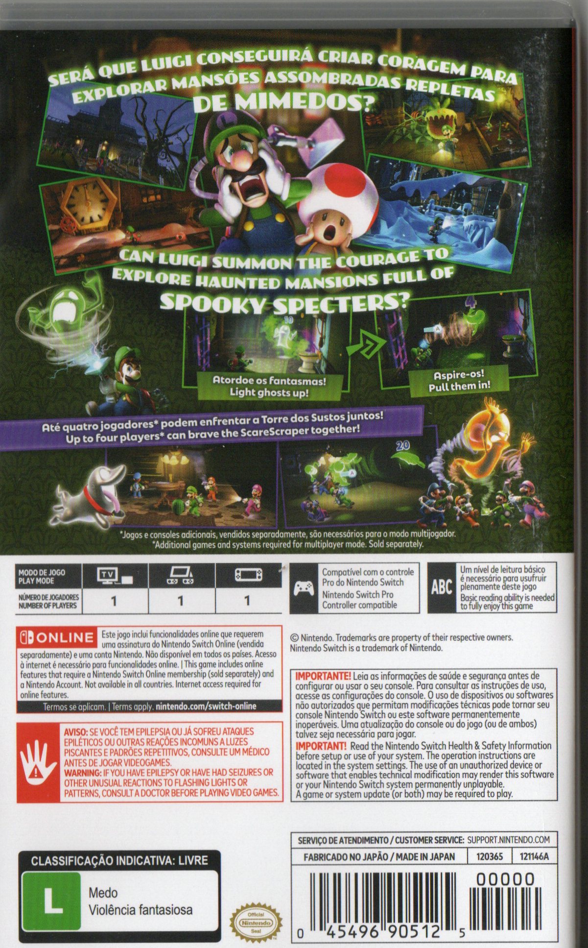Luigi's mansion for switch store