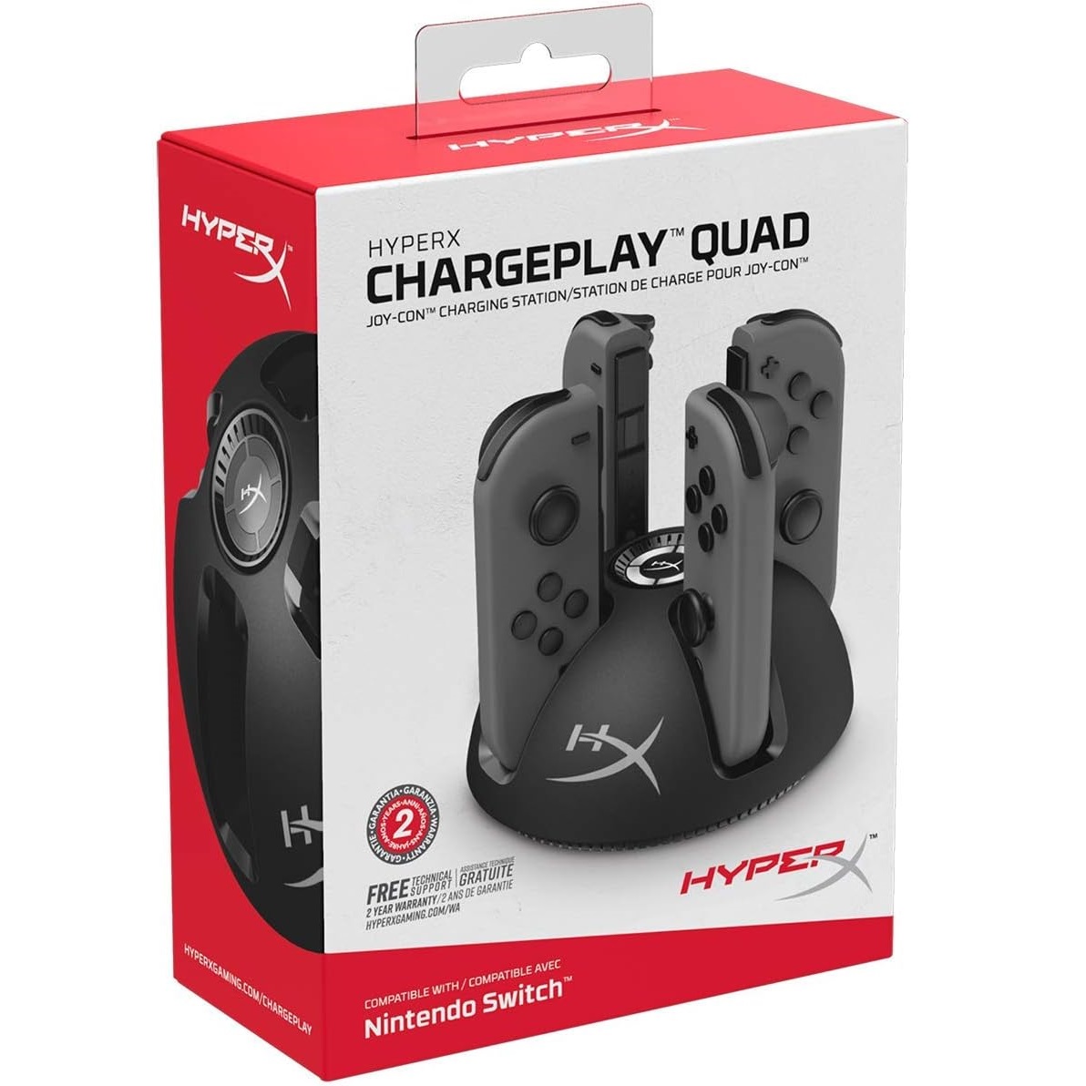 Carregador para Joy-Con HyperX ChargePlay Quad - Cadê Meu Jogo