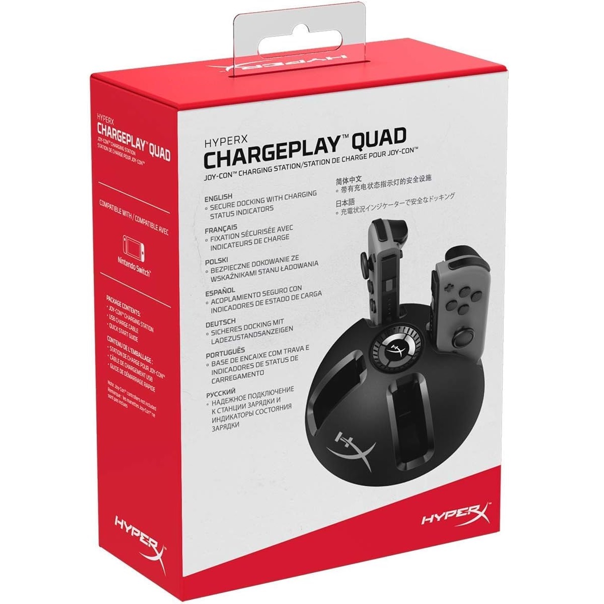 Carregador para Joy-Con HyperX ChargePlay Quad - Cadê Meu Jogo