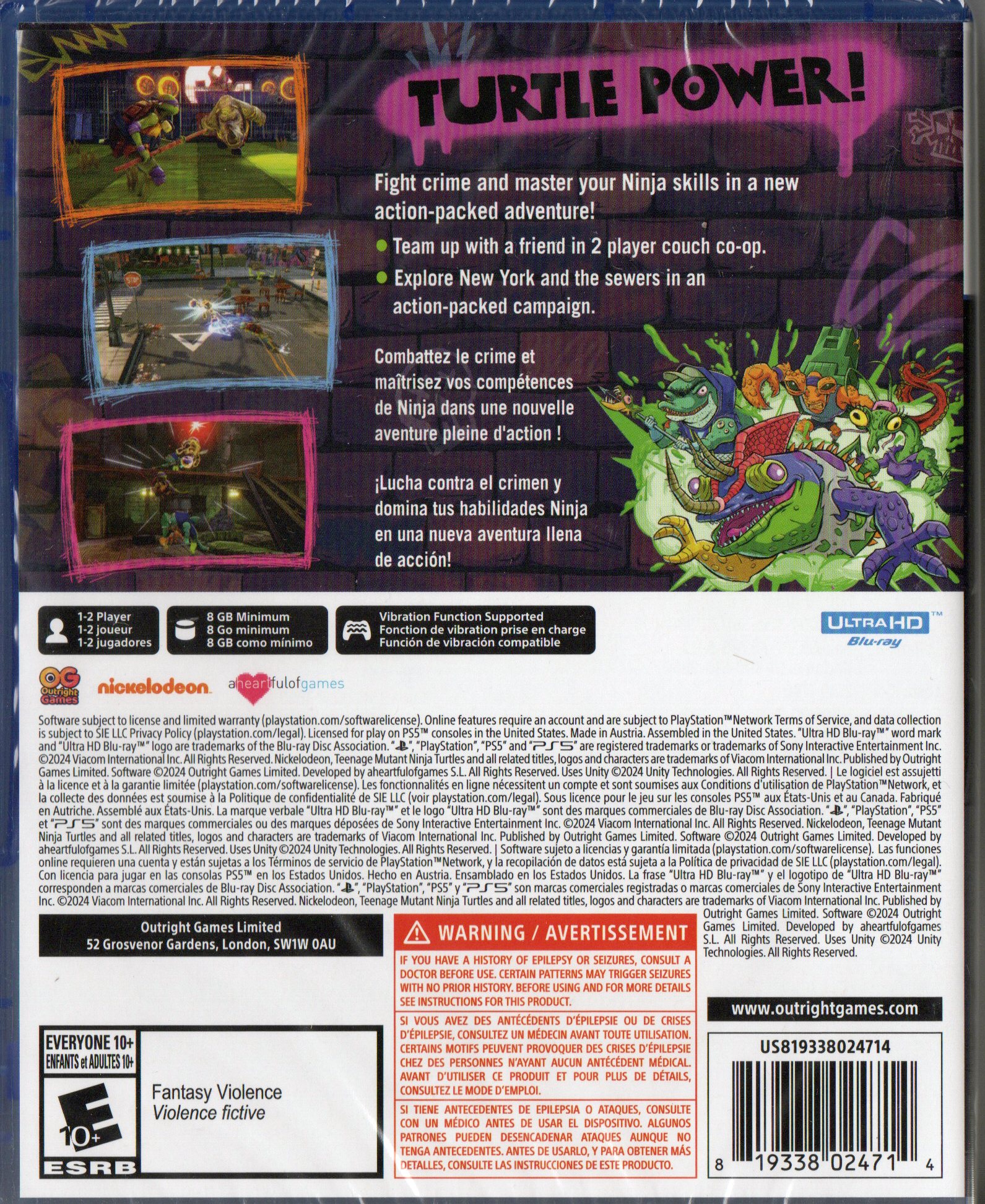 Teenage Mutant Ninja Turtles: Mutants Unleashed PS5 - Cadê Meu Jogo