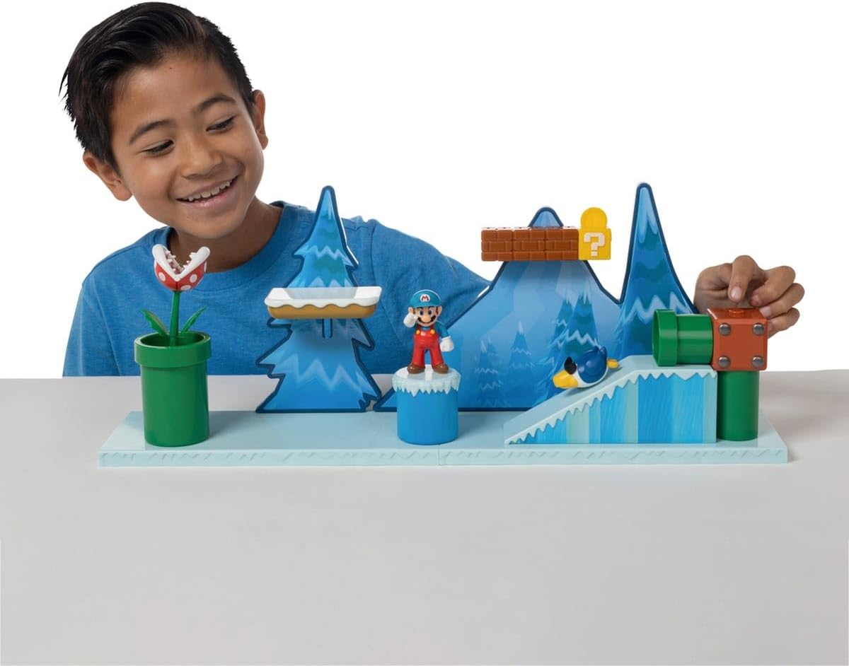 Playset Super Mario Deluxe Glacial - Cadê Meu Jogo