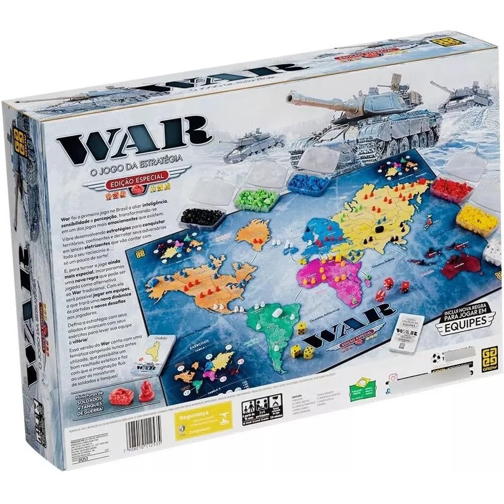 Jogo de Tabuleiro War Edição Especial Grow - Cadê Meu Jogo