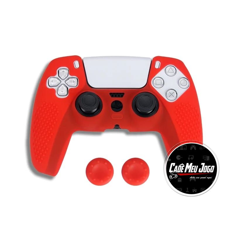 Capa de Silicone Para Controle PS5 Dualsense - Cadê Meu Jogo