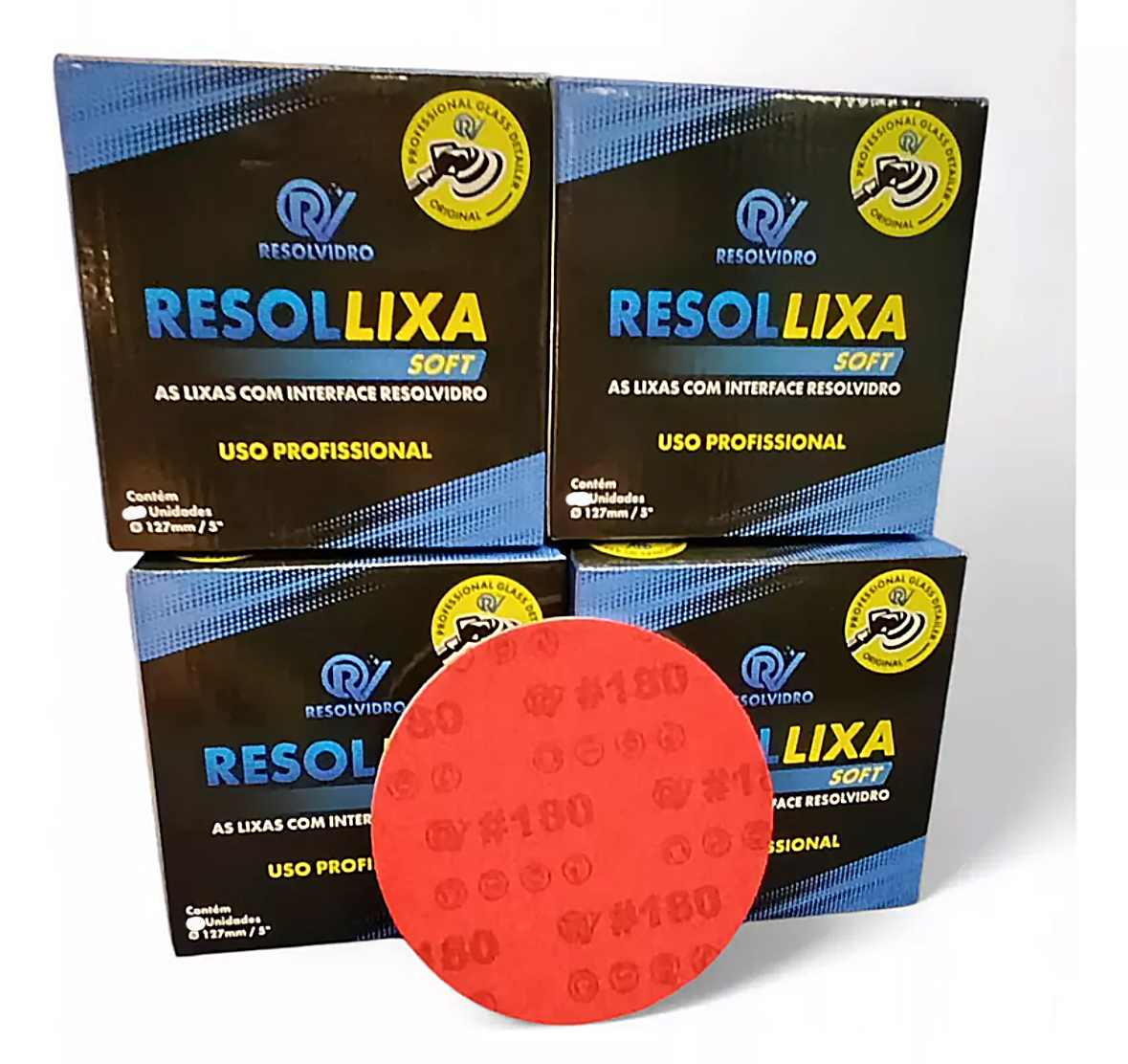 Kit De Lixas Para Polimento De Vidro Resolvidro 5 Polegadas - Euro ...
