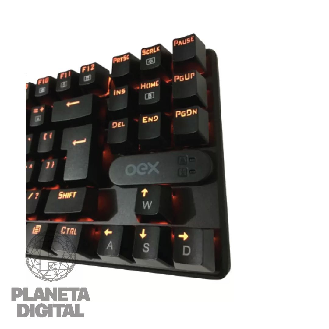 Teclado Gamer Vulcan TC 603 USB Preto - OEX - Loja Planeta Digital