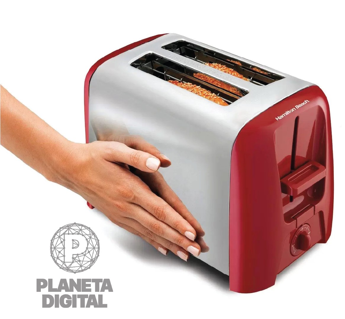 Torradeira Elétrica Cromada 750W Desligamento Automático 7 Níveis de ...