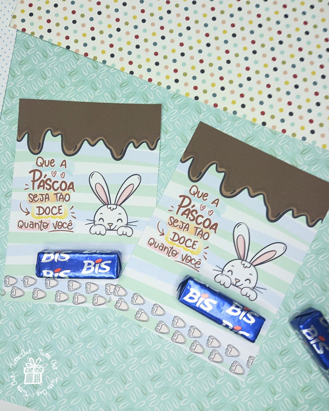 Card Páscoa com Bis - Tutte Art Personalizados