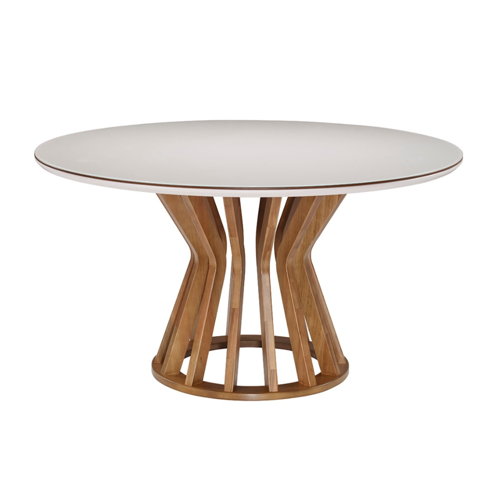 Conjunto de Jantar Loowy Redonda 1,20m + 4 Cadeiras/Poltronas Kalaba ...