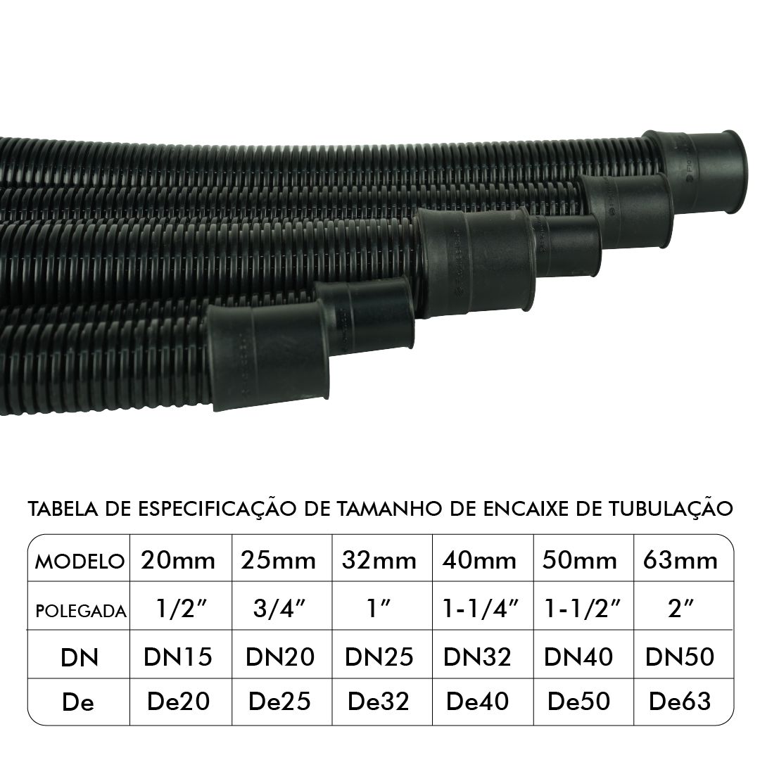 MANGUEIRA CORRUGADA SOLD VEL 1 1 4 UPVC PRETO 40MM 30CM Onda Sports MANGUEIRA CORRUGADA SOLD VEL 1 1 4 UPVC PRETO 40MM 30CM Onda Sports