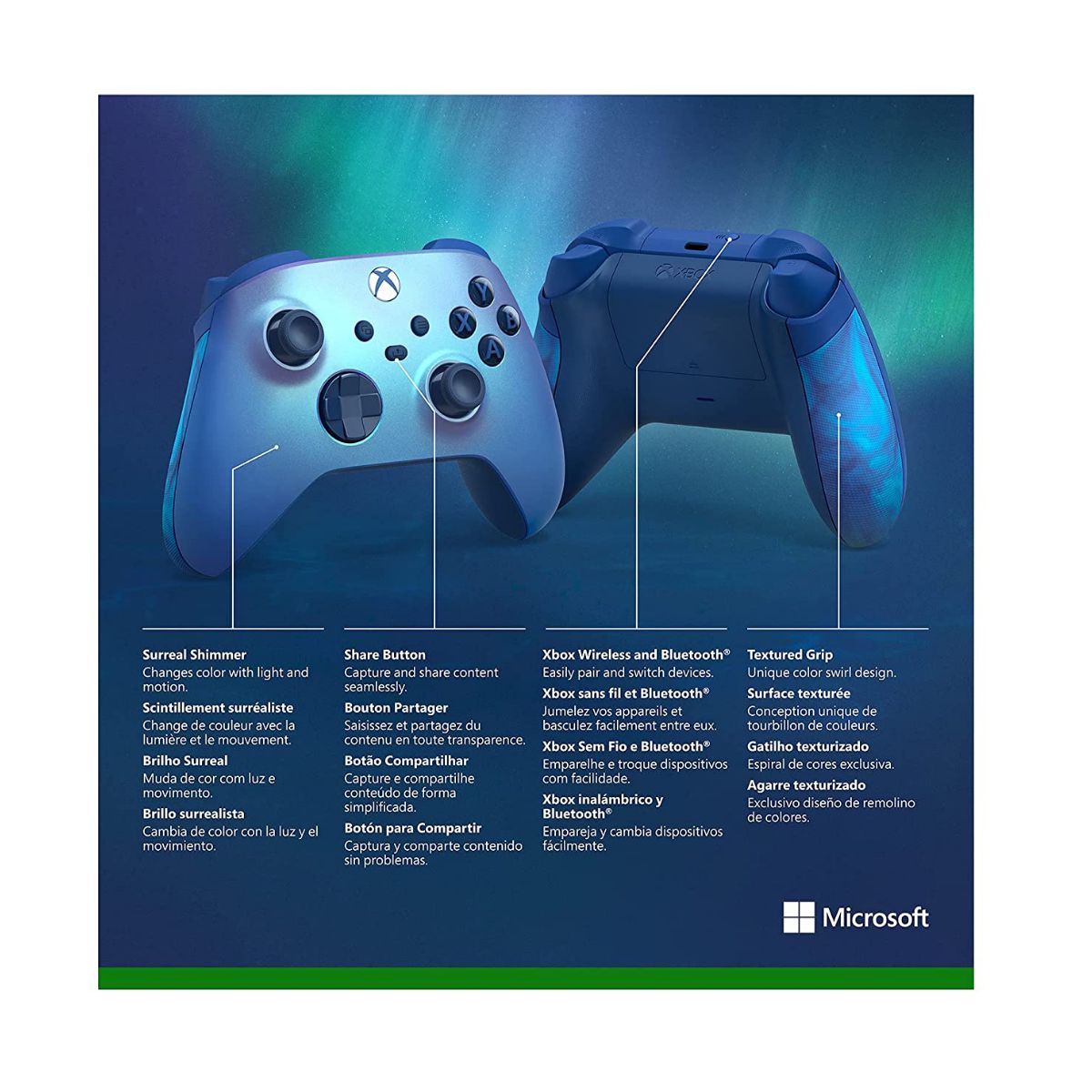 Controle Xbox Aqua Shift Special - Xbox Series X/S, One e PC - Game ...