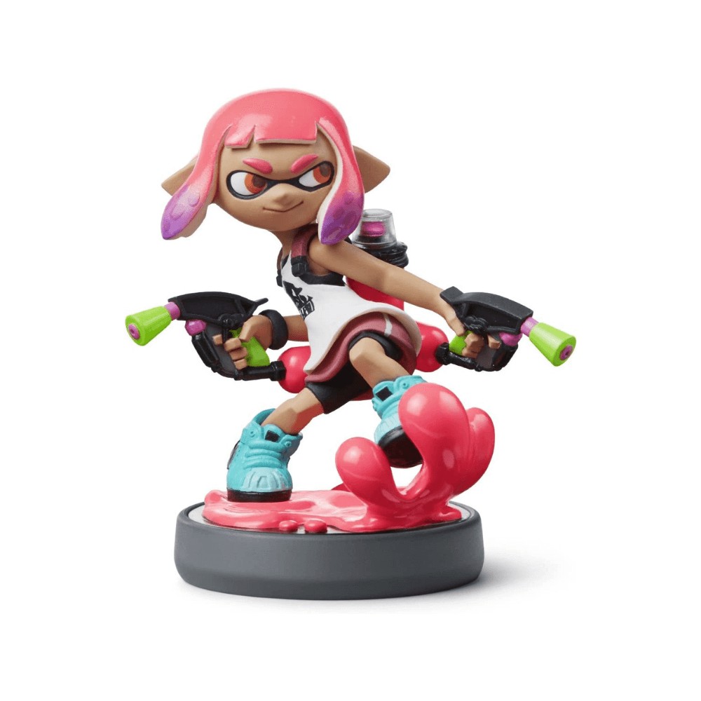 Amiibo Inkling Girl Neon Pink Splatoon - Game Games - A Loja Mais POP do Brasil | Vem Conhecer!