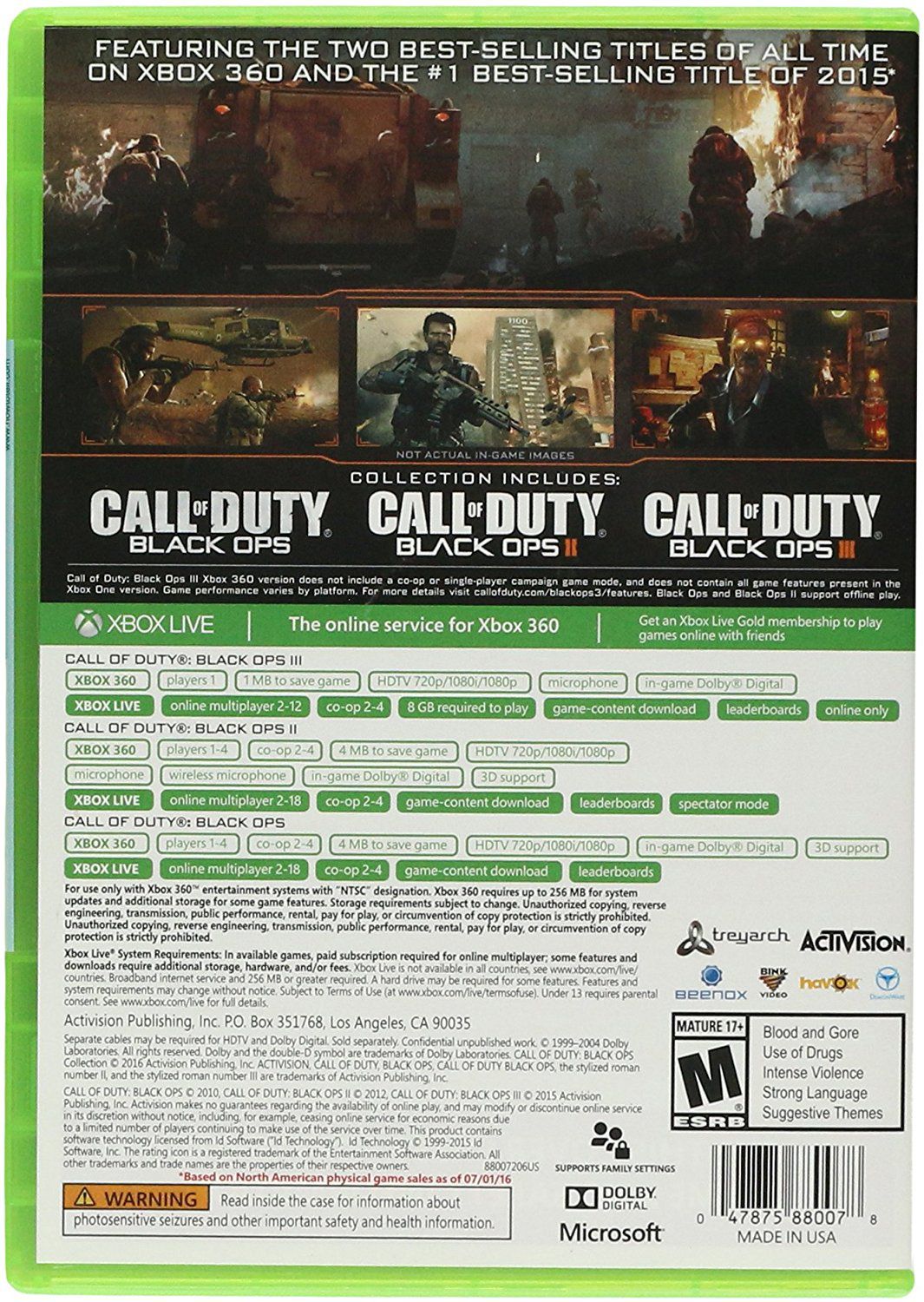 Call of Duty Black Ops Collection - Xbox 360 - Game Games - A Loja Mais ...