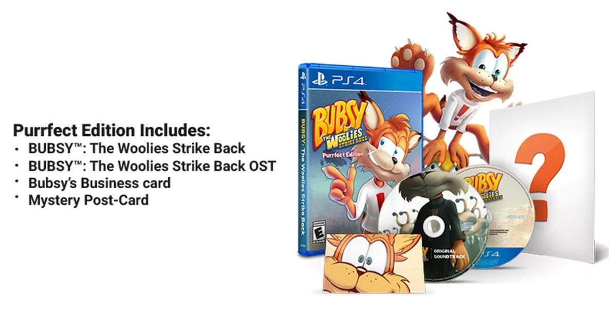 Bubsy The Woolies Strike Back Purrfect Limited Edition - PS4 - Game ...
