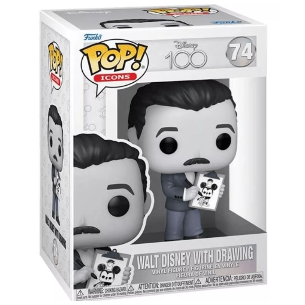 Funko Pop Icons 74 Walt Disney w/ Mickey Drawing - Game Games - A Loja ...