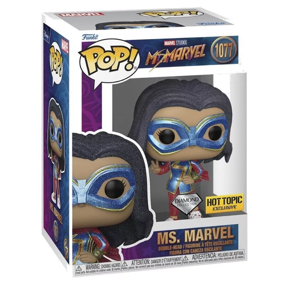 Funko Pop Ms Marvel 1077 Ms. Marvel Diamond Special - Game Games - A ...