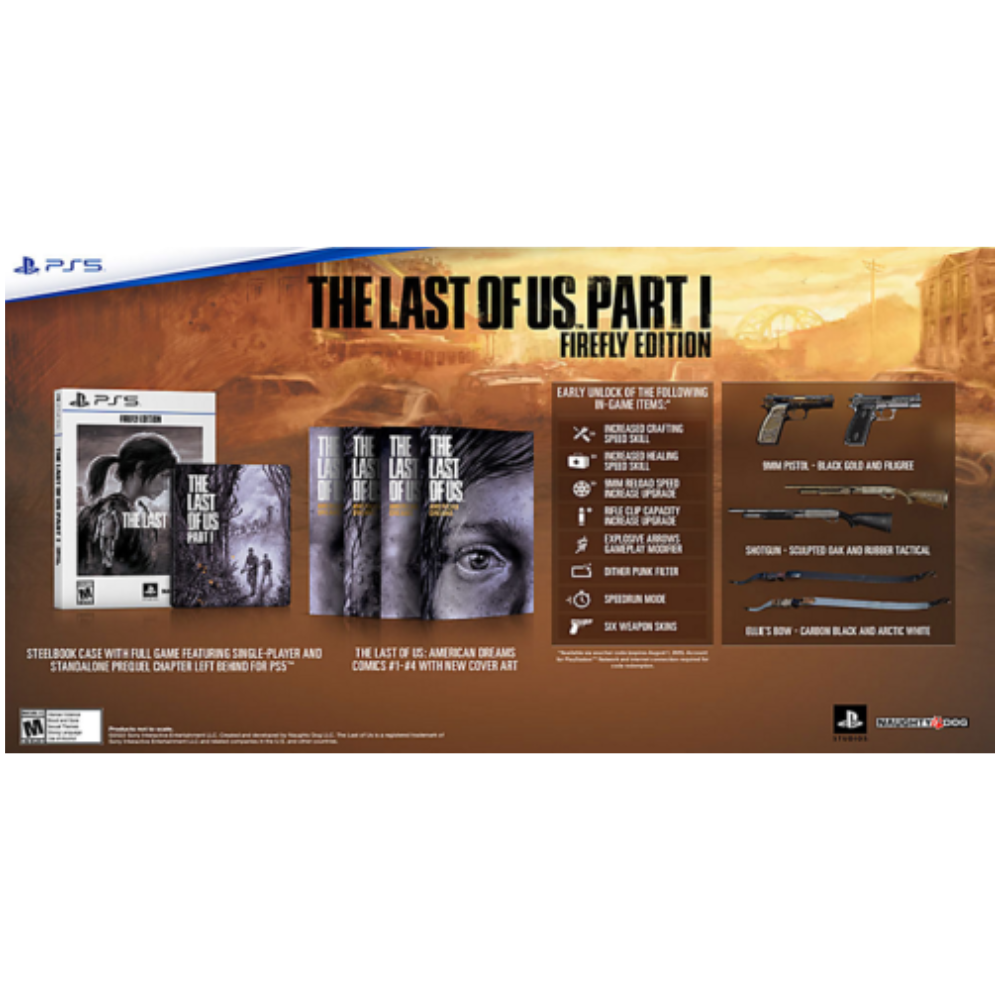 The Last of Us Part I Firefly Edition - PS5 - Game Games - A Loja Mais ...