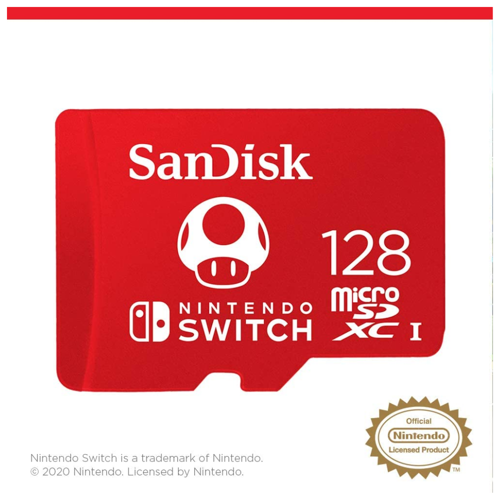 SanDisk 128GB microSDXC-Card Mario Edition - Switch - Game Games - A ...