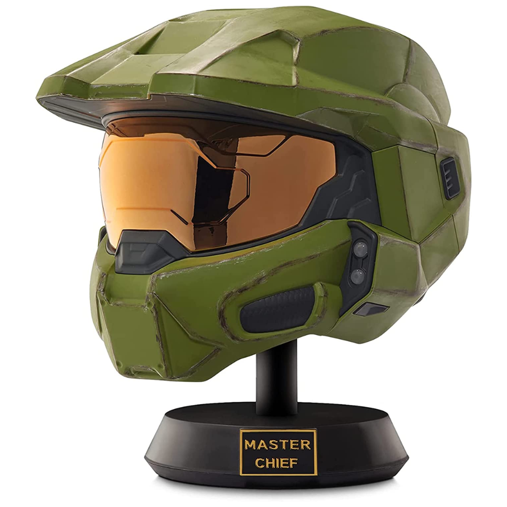 Capacete Master Chief Halo c/ Suporte e Luzes LED Escala 1:1 - Game ...
