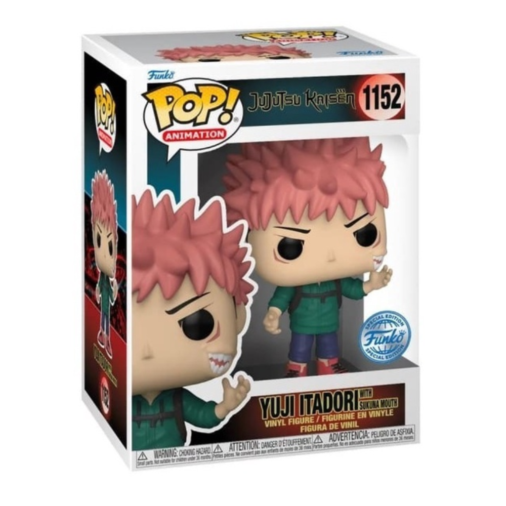Funko Pop Jujutsu Kaisen 1152 Yuji W/Sukuna Mouth Special Ed - Game ...