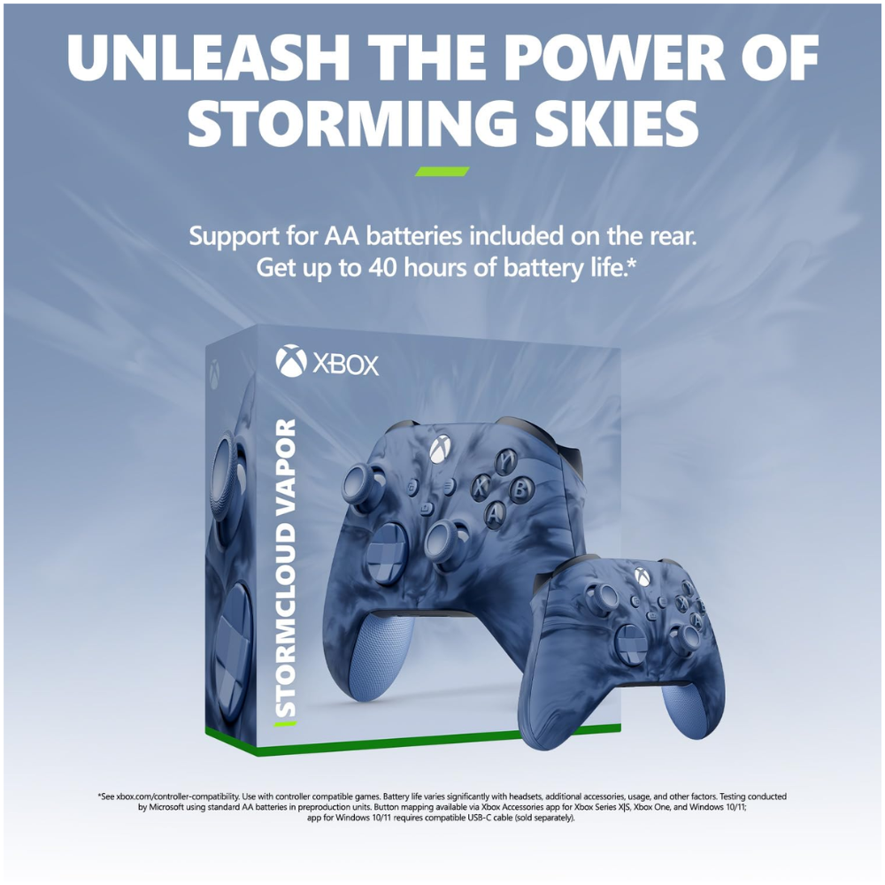 Controle Xbox Stormcloud Vapor - Xbox Series X/S, One e PC - Game Games ...
