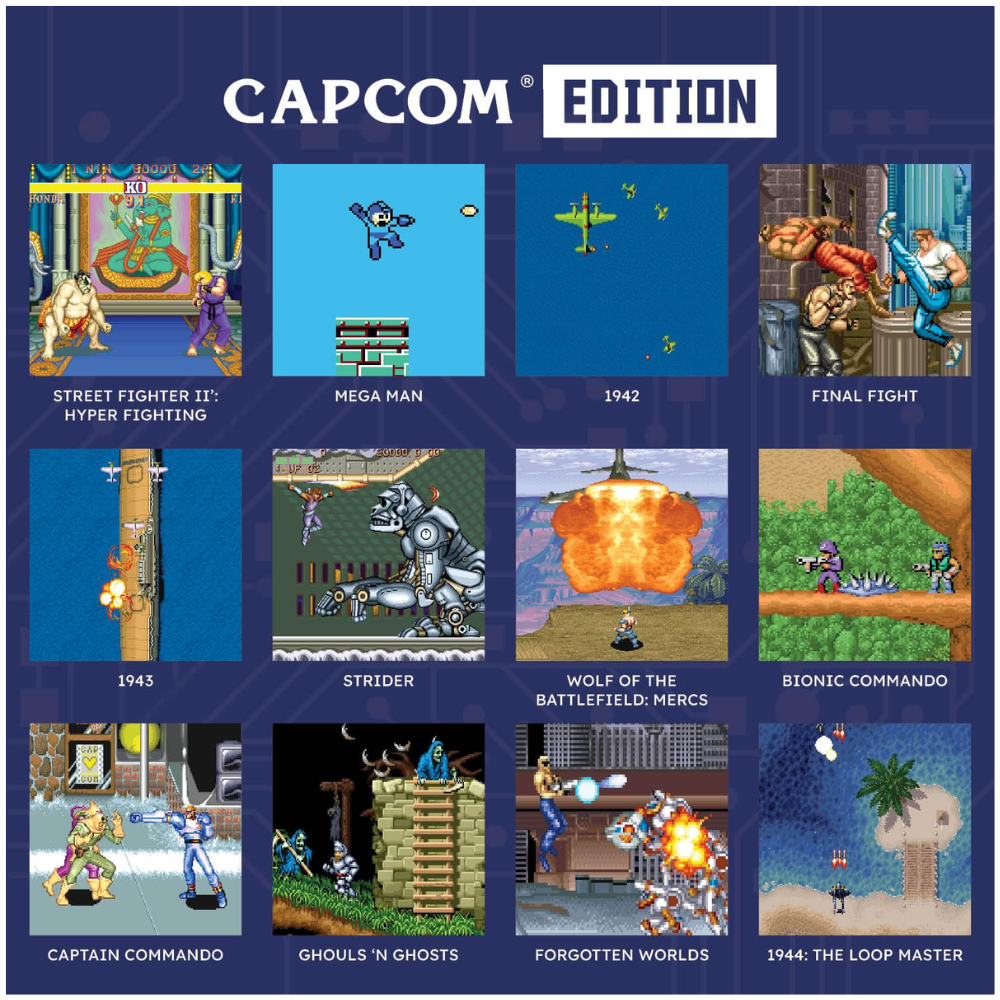 Blaze Evercade Capcom Super Pocket Portátil c/ 12 Jogos - Game Games - A Loja Mais POP do Brasil ...