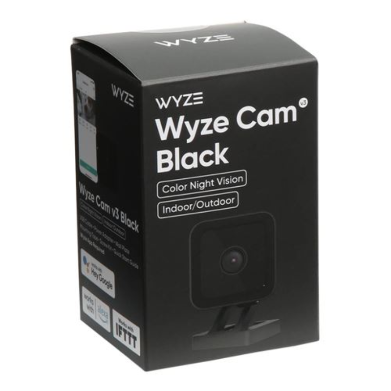 Camera WYZE Cam v3 Black Edition Wi-Fi Indoor/Outdoor 1080p - Game ...