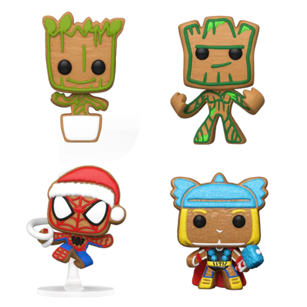 Funko Pocket Pop Marvel 4-Pack Happy Holidays - Game Games - A Loja ...