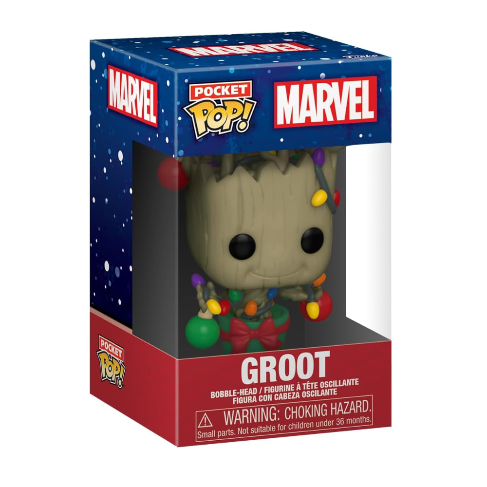 Funko Pocket Pop + Camiseta Baby Look Holiday Groot - XL - Game Games ...