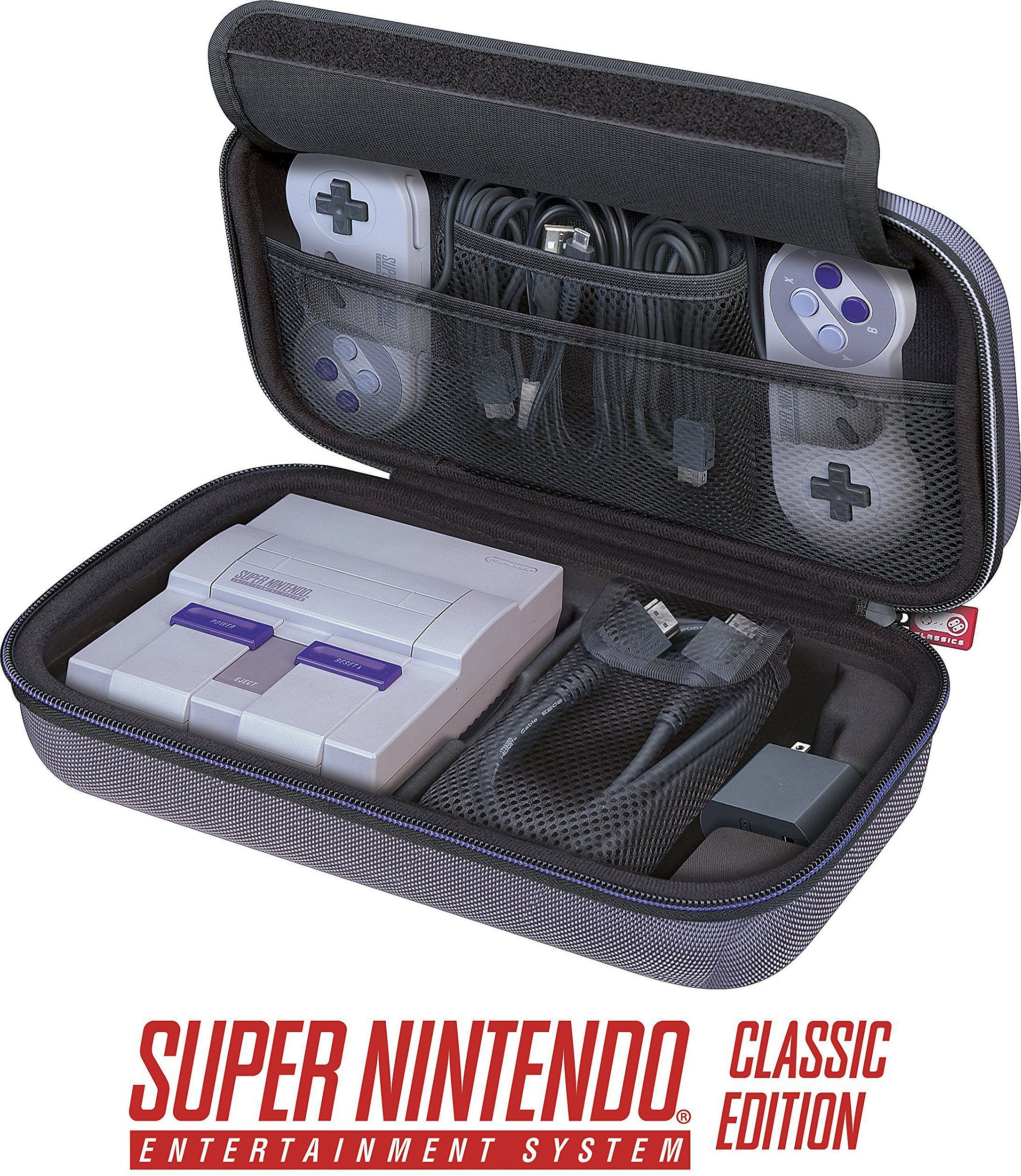 Nintendo Deluxe Travel Case for SNES / NES Classic Edition - Game Games ...