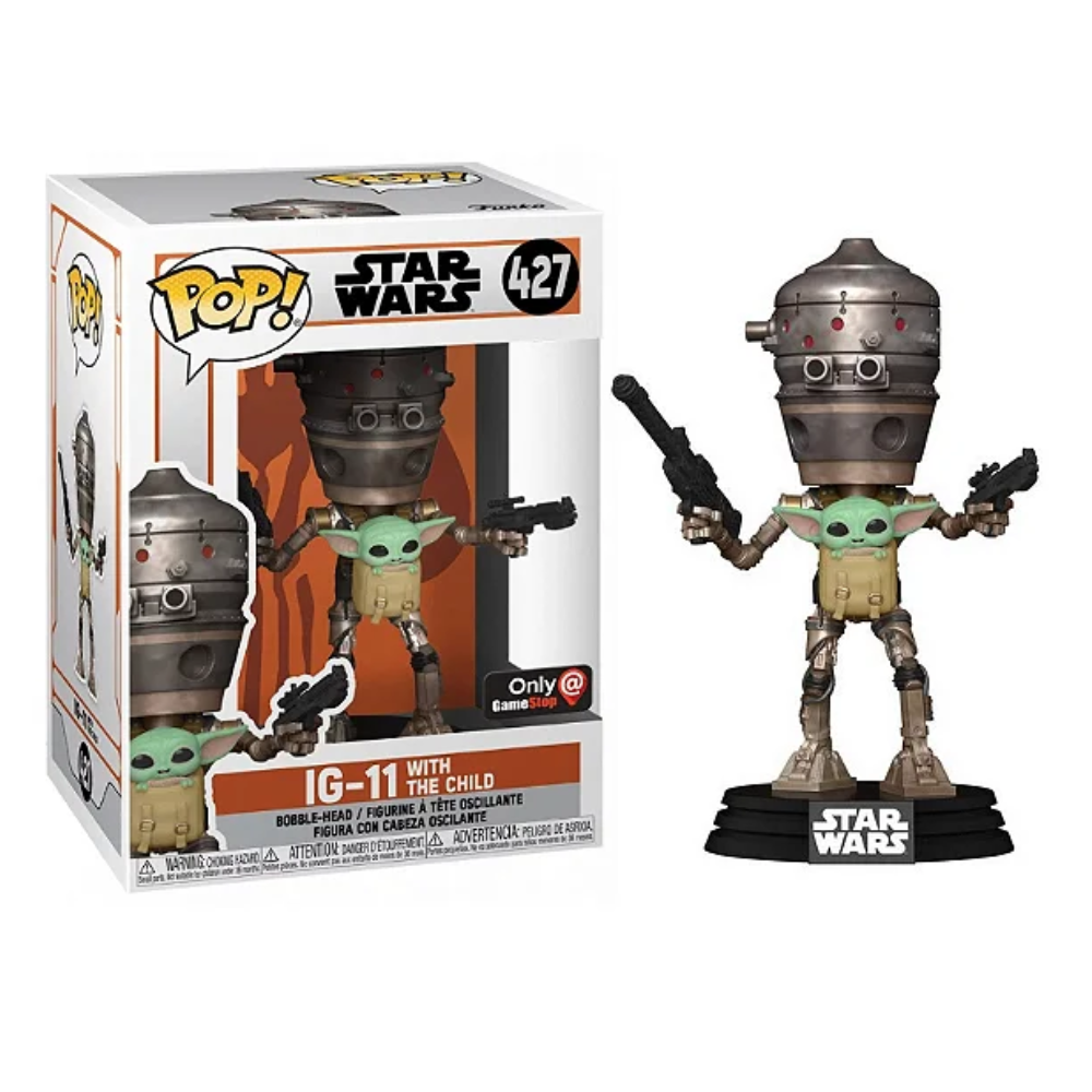 Funko Pop Mandalorian 427 IG-11 Grogu + Camiseta G - Game Games - Loja ...