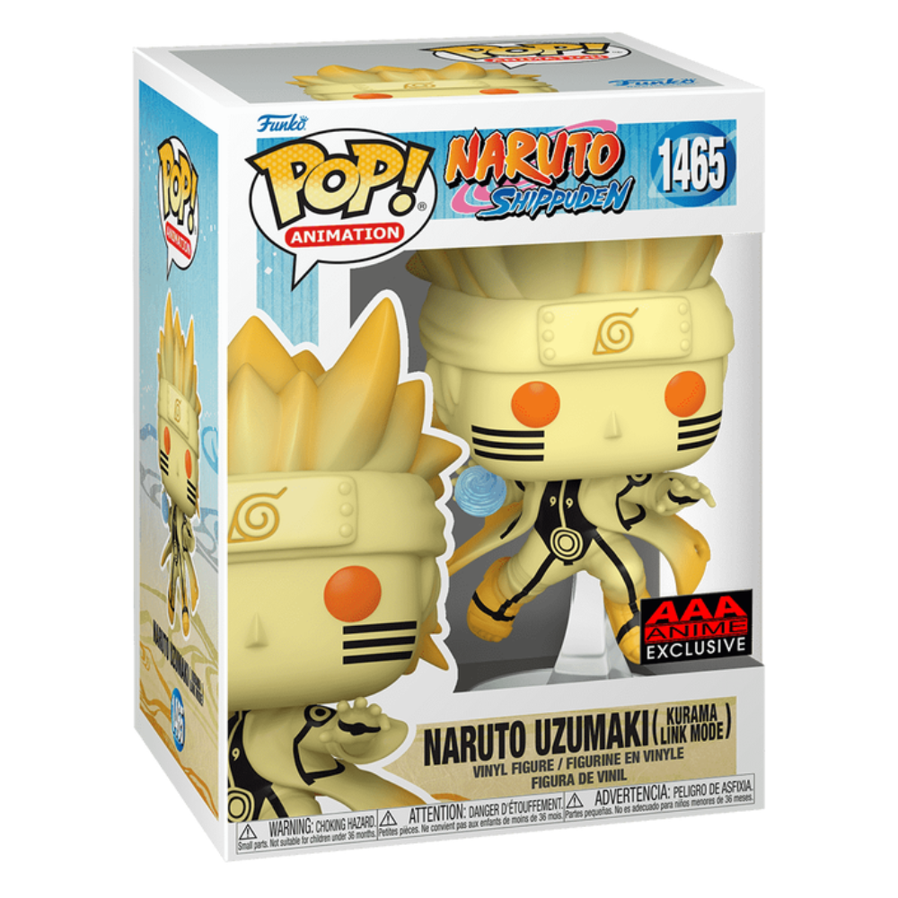 Funko Pop Naruto 1465 Naruto Uzumaki Kurama Link Mode - Game Games - A ...