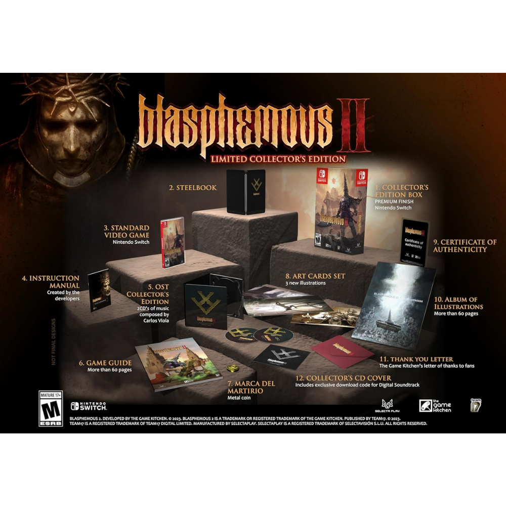 Blasphemous II Limited Collectors Edition - Switch - Game Games - A Loja Mais POP do Brasil ...