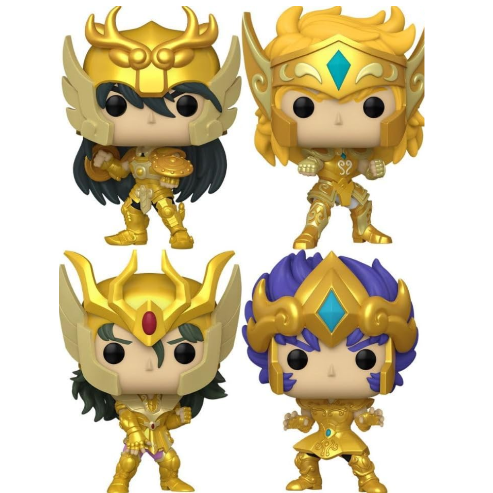 Funko Pop Saint Seiya 1424, 1425, 1426 E 1427 Zodiaco Gold - Game Games ...