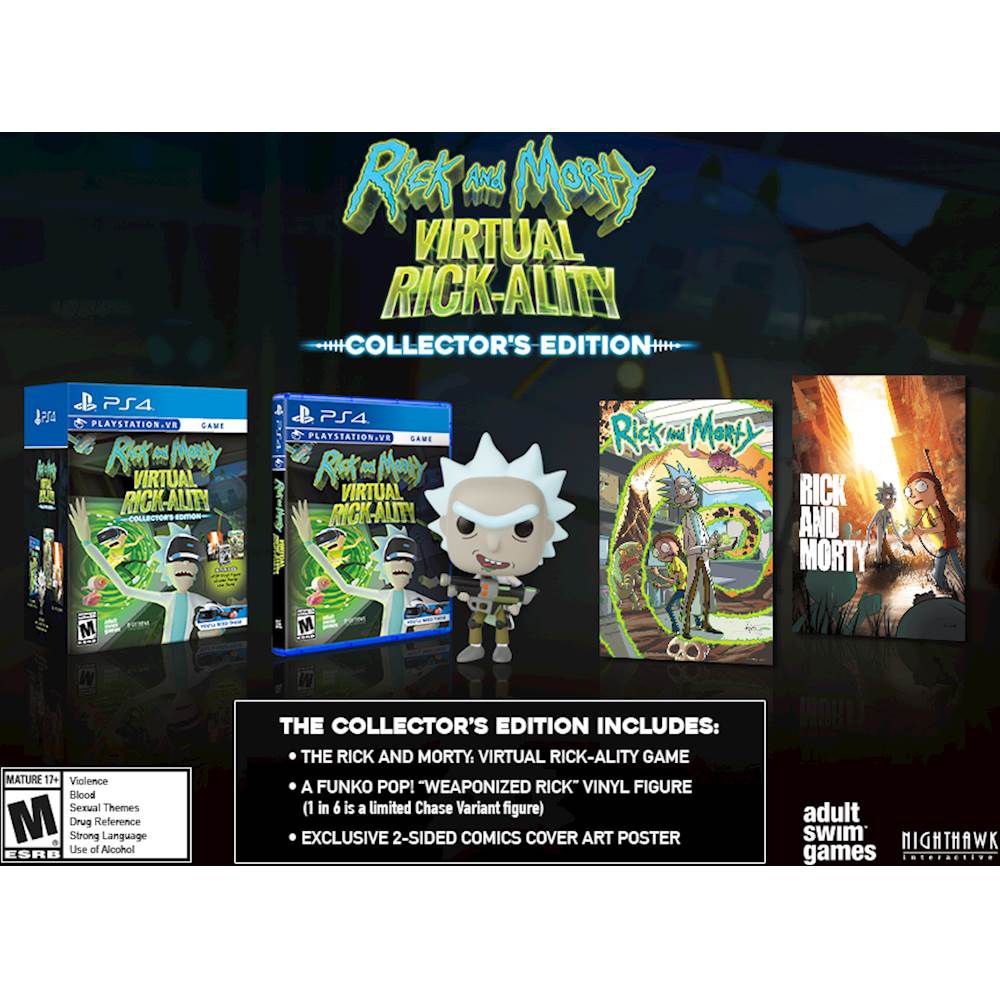 Rick & Morty Virtual Rick-Ality Collectors Edition C/ Pop - PS4 VR ...