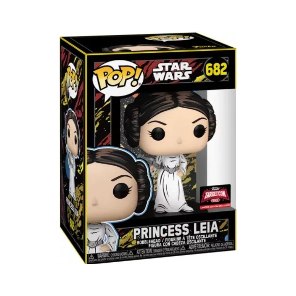 Funko Pop Star Wars 682 Princess Leia Retro Exclusive - Game Games - A ...