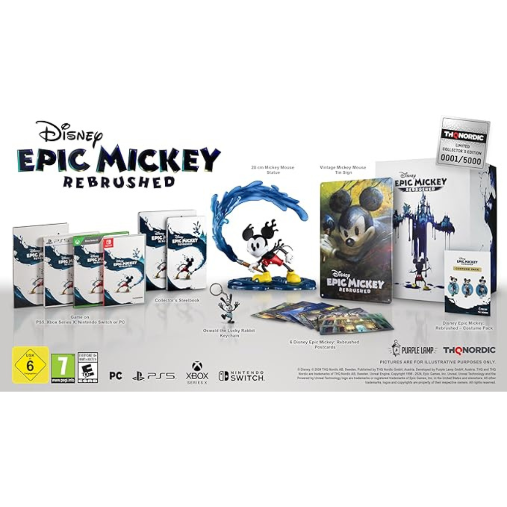 Disney Epic Mickey Rebrushed Collectors Edition - PS5 - Game Games - A ...