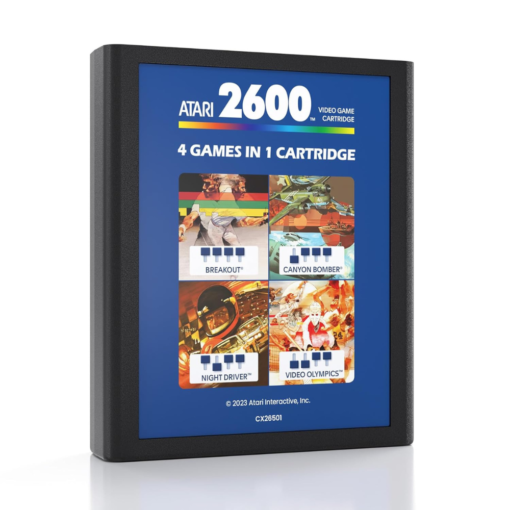 Kit 4 in 1 Game Cartridge w/ Paddle Pack Atari 2600+ - Game Games - A Loja Mais POP do Brasil ...